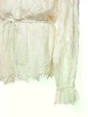 For Love & Lemons Ruffled Lace Playsuit