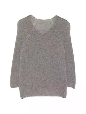 MA'RY'YA V-neck Raglan-sleeve Sweater