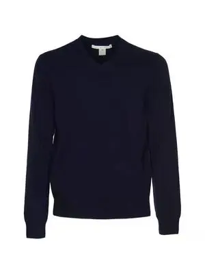 Comme Des Garçons V-neck Sweater - Blue