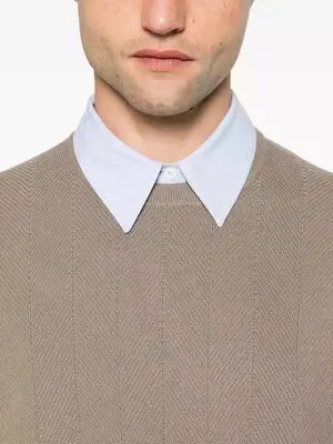 DIKTAT Chevron-knit Sweater