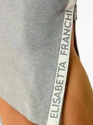 Elisabetta Franchi Logo-patch Sleeveless Midi Dress