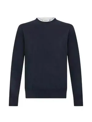 PAOLO PECORA Crew Neck Sweater - Blue
