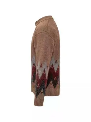 AMARANTO Long-sleeve Button-up Cardigan