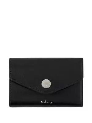 Mulberry Folded Logo-print Leather Wallet - Black