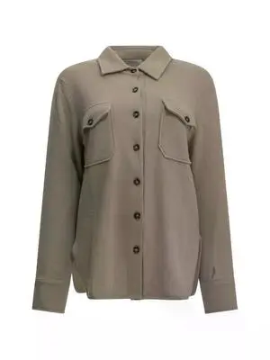 Fedeli Corviglia Button-up Pocket-detail Overshirt - Neutrals