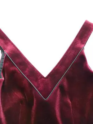 Maje Sleeveless V-neck Dress - Red