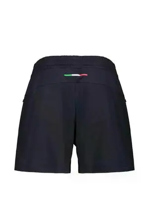 EA7 Logo-print Elasticated-waist Mini Shorts