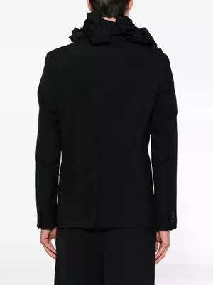 Comme Des Garçons Ruffled Long-sleeve Blazer