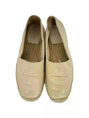 Tory Burch Logo-embossed Flat Espadrilles - Neutrals