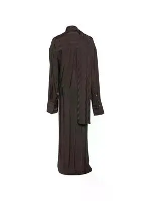 Sportmax Satin-stripe Tie-waist Dress