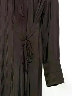 Sportmax Satin-stripe Tie-waist Dress