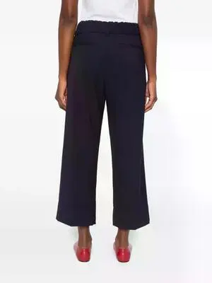 MY MYTHS Elasticated-waistband Cropped Trousers