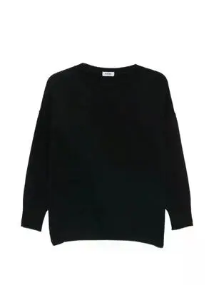 BASE Side-slit Top - Black