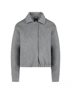 BOMBOOGIE Button-up Cropped Jacket - Grey