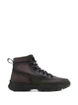 Magnanni Lace-up Leather Boots - Grey