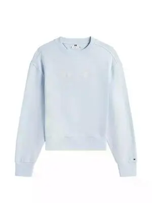 Tommy Hilfiger Logo-embroidered Piqué Sweater - Blue
