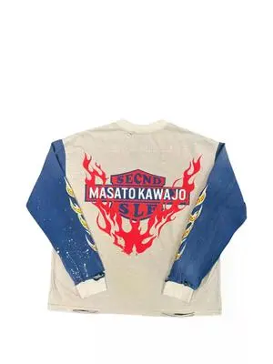 SECND SLF X Masato Kawajo Firestorm Long-sleeve T-shirt