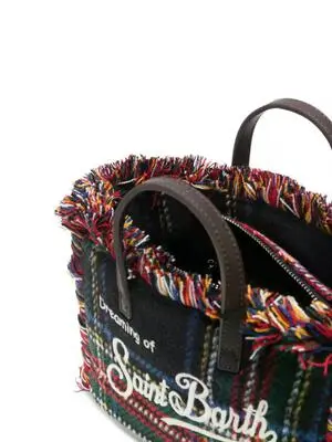 MC2 SAINT BARTH Mini Vanity Fringed-trim Tote Bag