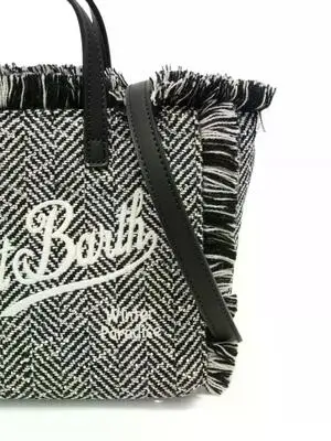 MC2 SAINT BARTH Mini Vanity Herringbone Tote Bag