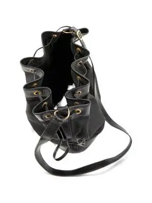 Hermès 1980s Gm Market Leather-trim Bucket Bag