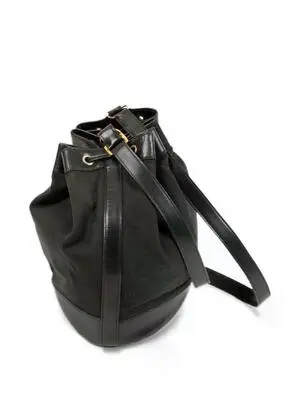 Hermès 1980s Gm Market Leather-trim Bucket Bag