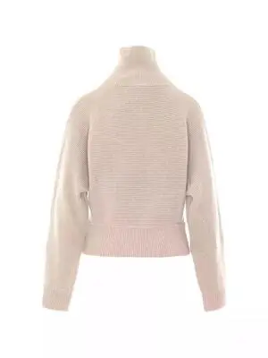 LISA YANG Aylani Button-neck Sweater - Neutrals