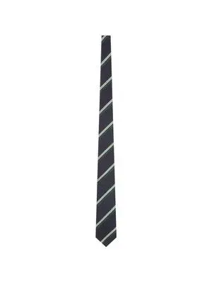 PERSONALITY Striped Tie - Blue