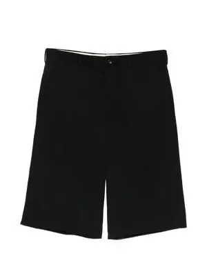 Comme Des Garçons Wide-leg Tailored Short - Black