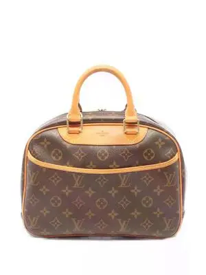 LOUIS VUITTON 2004 Trouville Monogram Tote Bag - Brown