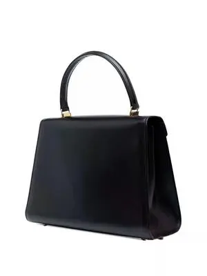Gucci 20th Century Smooth Calfskin Bamboo Top Handle Bag Handbag