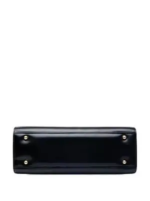 Gucci 20th Century Smooth Calfskin Bamboo Top Handle Bag Handbag
