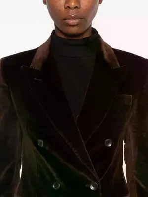 Tagliatore Double-breasted Velvet Blazer