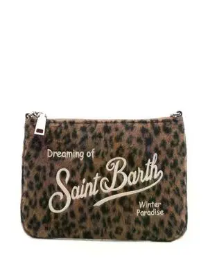MC2 SAINT BARTH Mini Parisienne Clutch Bag - Brown