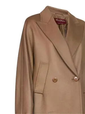 Max Mara Double-breasted Peak-lapel Coat - Brown