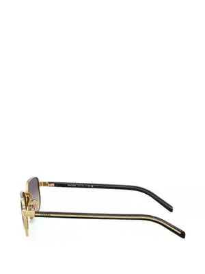 Prada Logo-detail Sunglasses - Gold