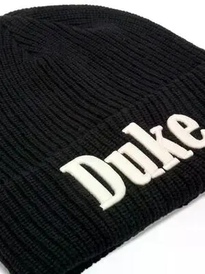 DUKE + DEXTER Logo-embroidered Ribbed Beanie Hat