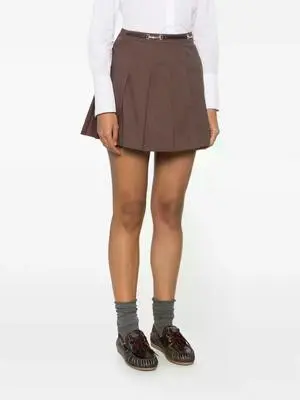 Sporty & Rich Pleated Mini Skirt