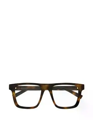Gucci Gg2236o Tortoiseshell-effect Square-frame Glasses - Brown