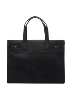 Kurt Geiger Sloane Eagle-plaque Leather Tote Bag - Black