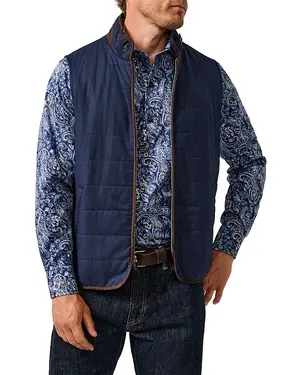 David Donahue Urban Wool Vest - Midnight
