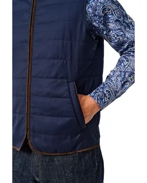 David Donahue Urban Wool Vest - Midnight