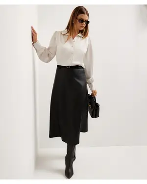 Fifteen Twenty Chloe Collared Long Sleeve Blouse