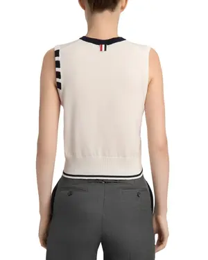 Thom Browne Stretch Cotton Jersey Stitch Shell
