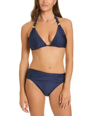 BLEU BY ROD BEATTIE Foldover Ruched Bikini Bottom