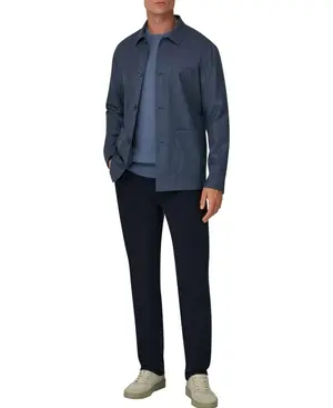 Boggi Milano Wool Flannel Melange Shacket