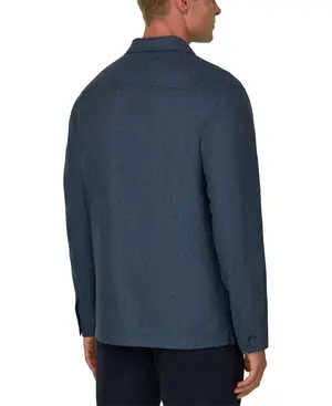 Boggi Milano Wool Flannel Melange Shacket