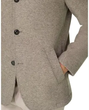 Boggi Milano Wool Cashmere Blend Melange Peacoat