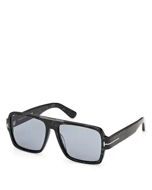 TOM FORD Navigator Sunglasses, 57mm - Colored Havana/smoke