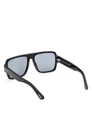 TOM FORD Navigator Sunglasses, 57mm - Colored Havana/smoke