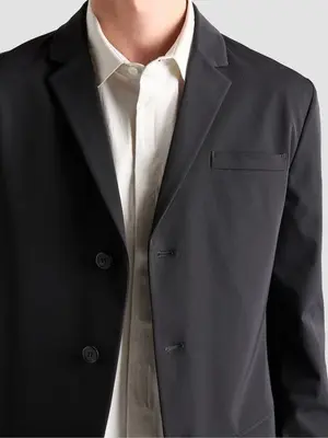 Prada Single-breasted Stretch Technical Fabric Jacket